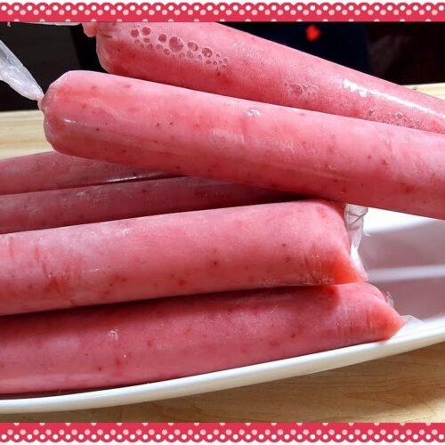 Como hacer helados marcianos de leche y fresas. - Guía Femenina